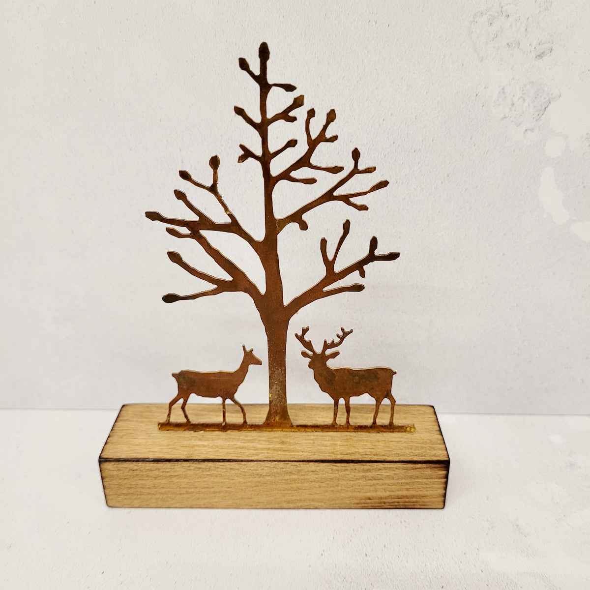 David Mayne - Miniature Stag and Deer 1 – The Mulberry Tree Gallery
