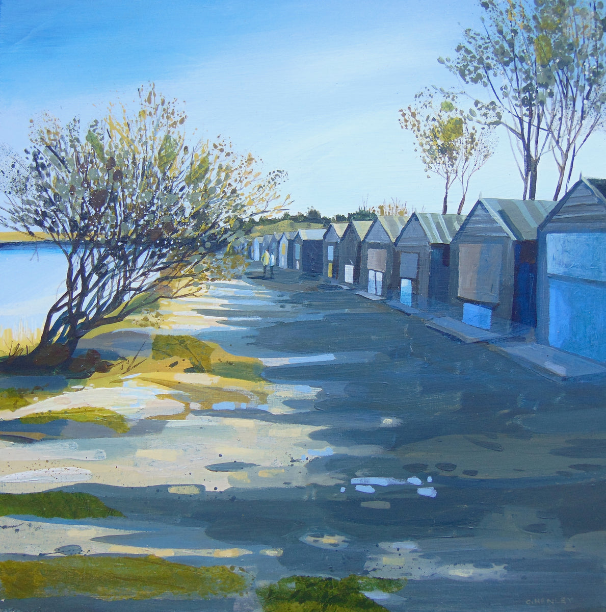 Claire Henley - Autumn Walk, Studland Bay – The Mulberry Tree Gallery